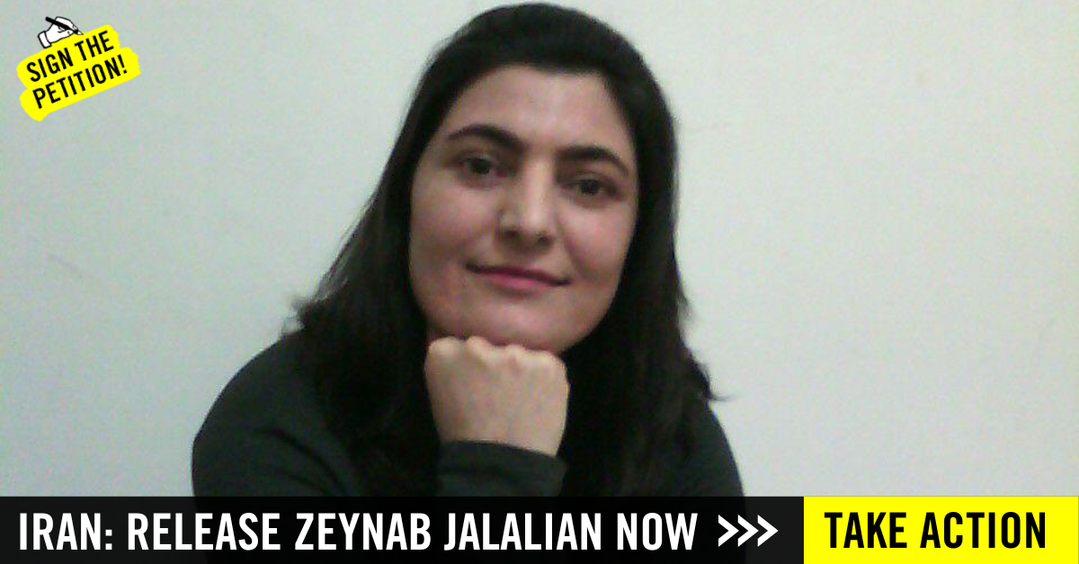 IRAN: Immediately release Zeynab Jalalian - Amnesty International Australia