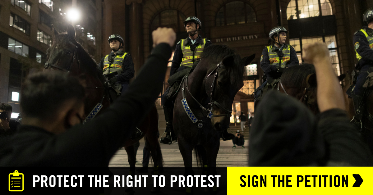 Protect the right to protest in NSW - Amnesty International Australia